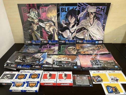 BLEACH 20th Anniversary Ichiban Kuji Lot Clear Poster Towel Charm Stand Set | eBay