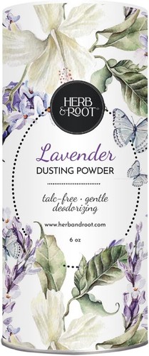 Herb & Root Body Powder Gift Set, 3 Talc-Free Scents: Lavender, Rose ...