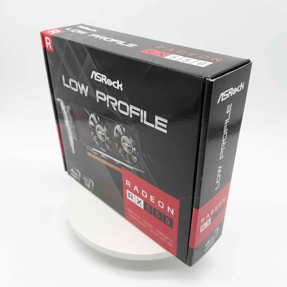ASRock AMD Radeon RX 550 Low Profile 4GB Graphics Card GDDR5 (RX550 LP ...