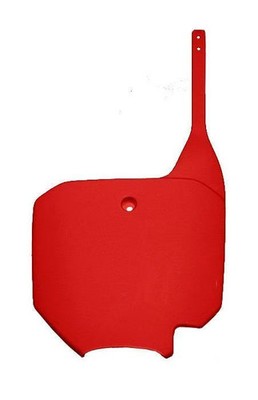 UFO Plastics Front Number Plate - Red Motorcycle Street Bike Dirt Bike ...