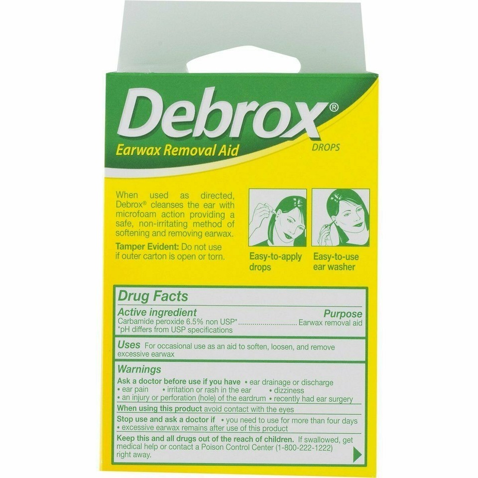 Debrox Earwax Removal Aid Kit with Microfoam Cleansing Action Gentle 0. ...