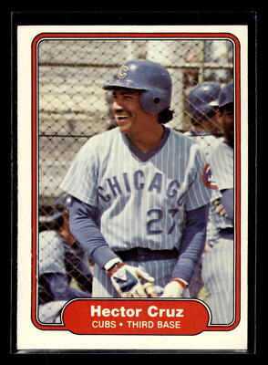 1982 Fleer Baseball #591 Hector Cruz "Set Break" Mint Chicago Cubs | eBay