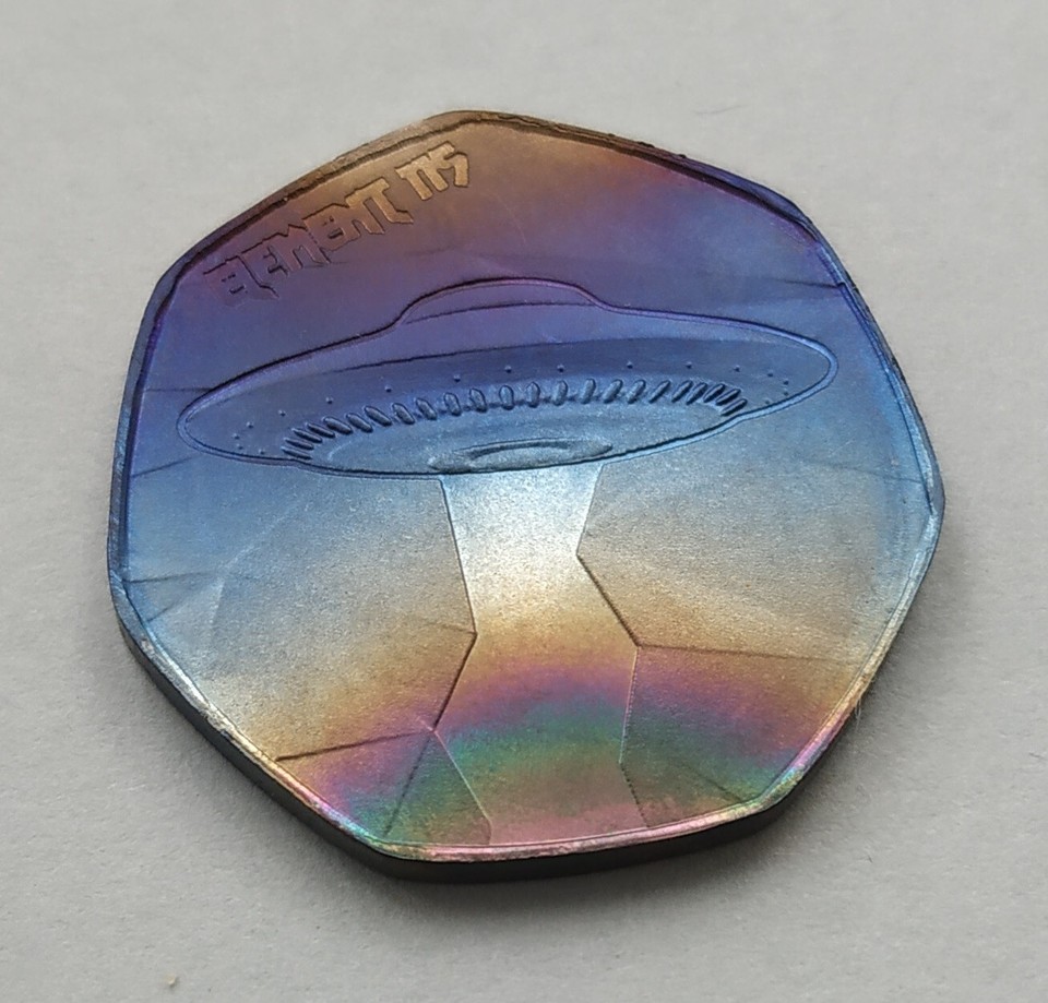 Extremely Rare Alien/UFO Titanium Coin - IRIDESCENT - Space/Artefact ...