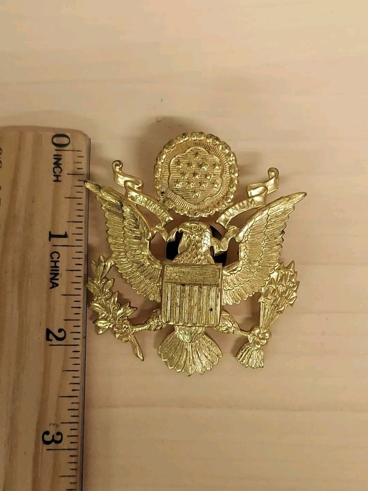 Vintage Military US ARMY HAT Badge EAGLE pin hat cap | eBay