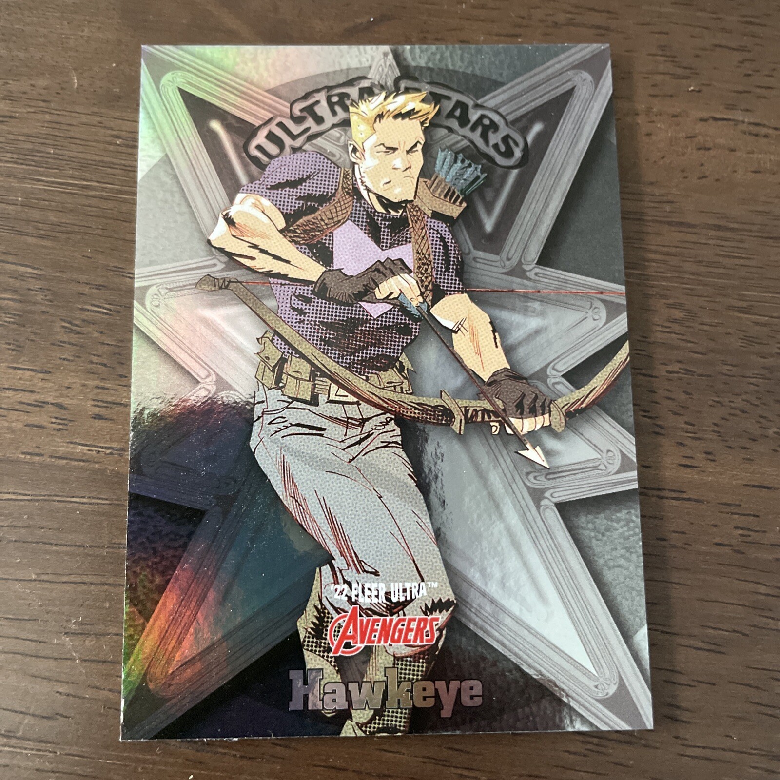 2022 Fleer Ultra Marvel Avengers Hawkeye Ultra Stars Foil Insert #US17 ...