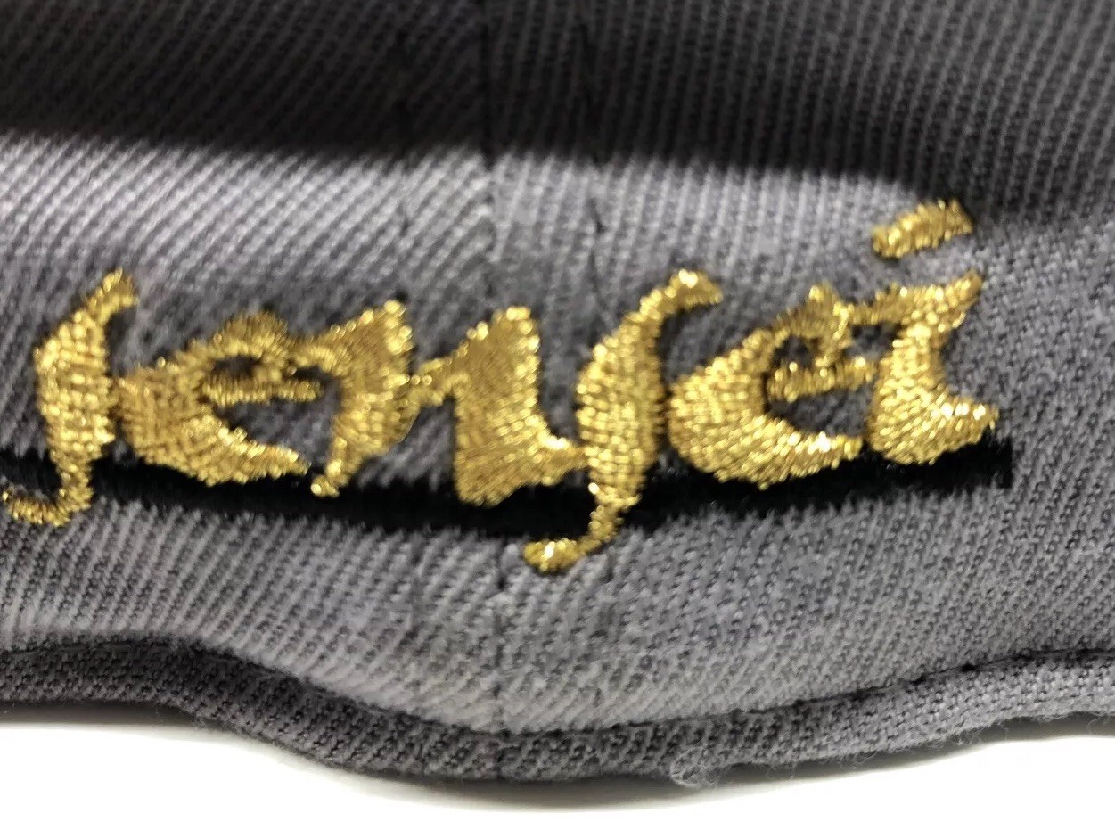 Sensei Drums Grey Purple Men Baseball Cap Hat Fitted L-XL Acrylic Wool ...