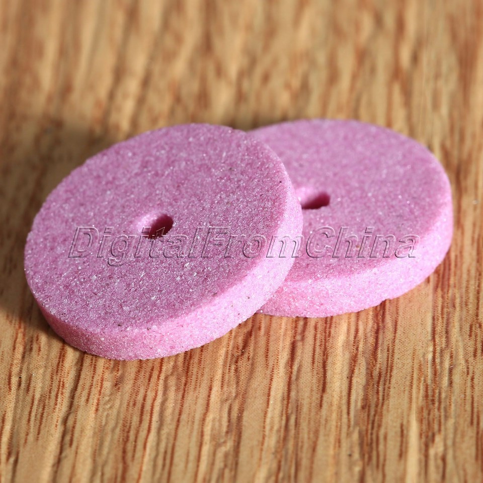 10Pcs 20mm Mini Pink Grinding Wheel Polishing Mounted Stone For Bench ...
