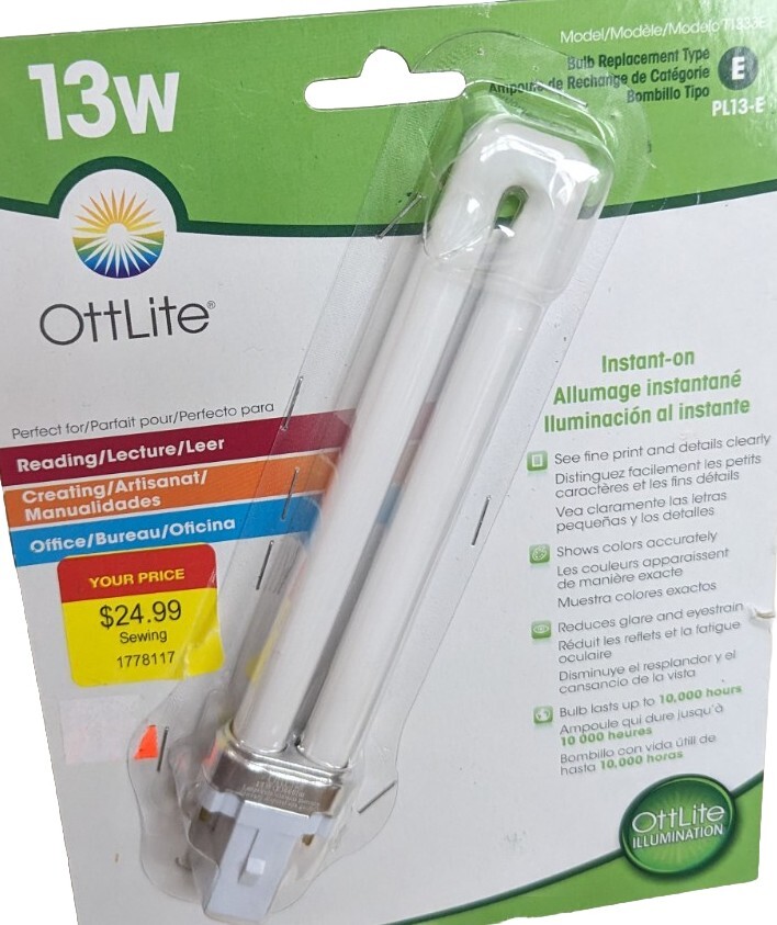 OttLite PL13-A 13 Watt 508 Illumination Light Bulb Replacement T13330 ...