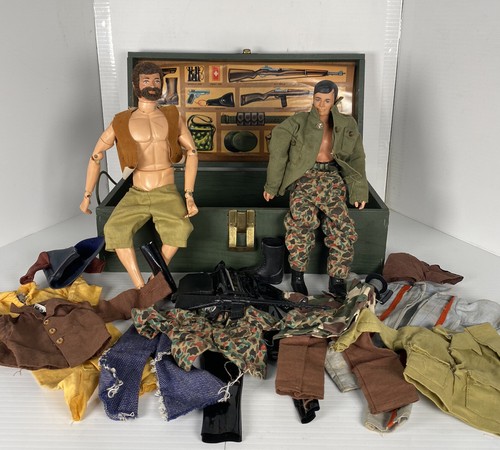 HASBRO GI JOE & LONE RANGER Clothes Guns and Footlocker VINTAGE 1964 | eBay