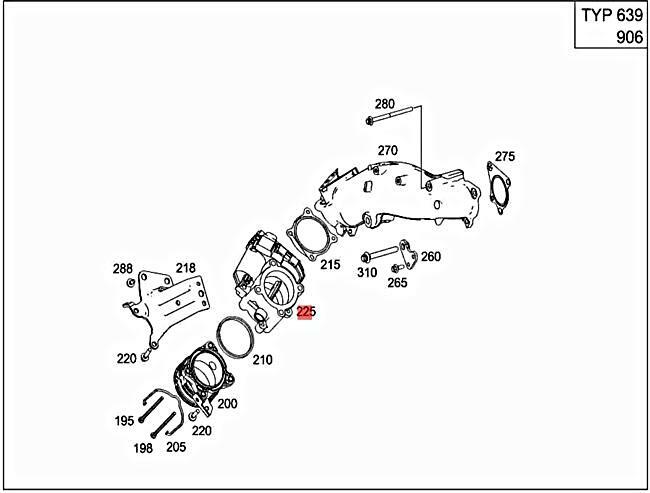 Genuine MERCEDES Intake air throttle 6420900270 | eBay