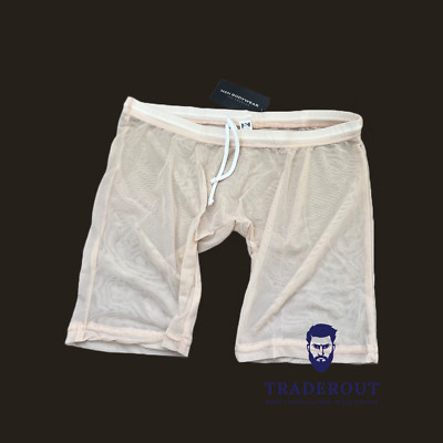 N2N Bodywear Men nude color Freedom Sheer lounge Jammer biker shorts ...