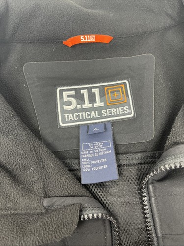 5.11 Tactical Response Windbreaker Jacket Men's XL Zip Up Black CA ...