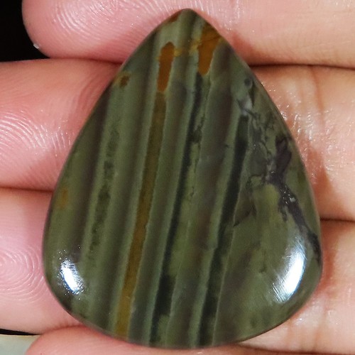 Natural Flint Stone Jasper Pear Cabochon Gemstone 46.95 Cts 31x40x4 mm ...