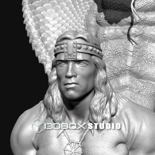 Conan the Barbarian 3D Printing Unassembled Unpainted Resin H33CM ...
