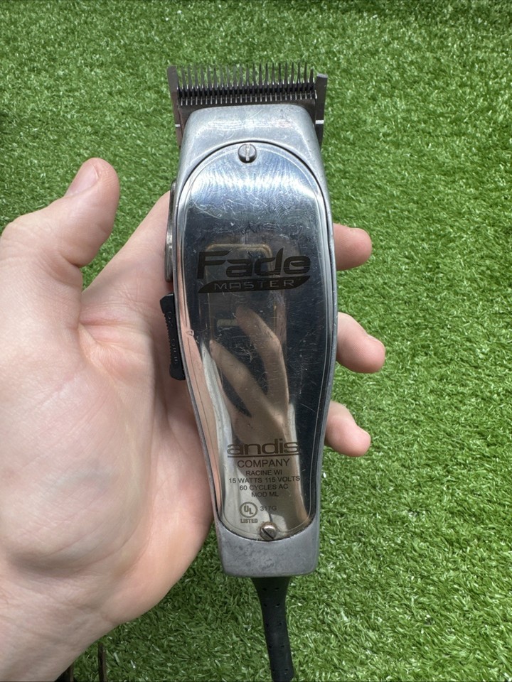 Andis Fade Master Adjustable Blade Clipper Model ML - Silver - Works ...