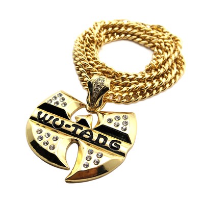 NEW WU TANG PENDANT & 6mm/36" CUBAN LINK CHAIN HIP HOP NECKLACE - XK4 ...