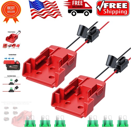 Compact Power Wheels Conversion Kit - 2-Pack Milwaukee M18 with Fuse ...