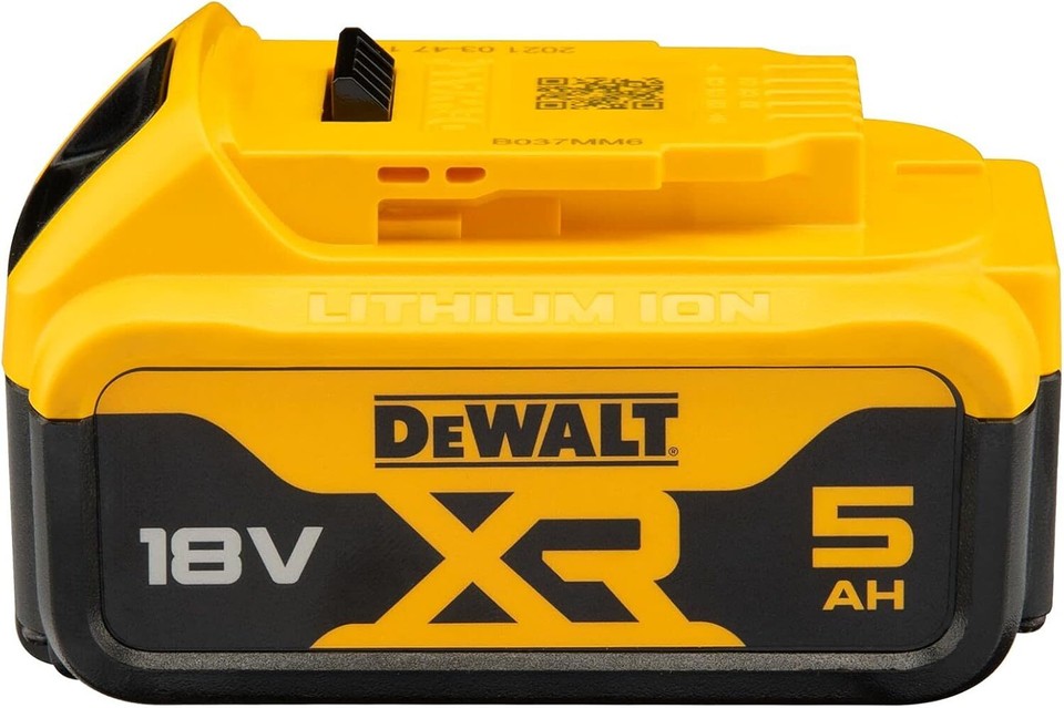 NEW DEWALT DCB184 5AH Battery 18V XR, Li-Ion - Genuine DeWALT Slide ...