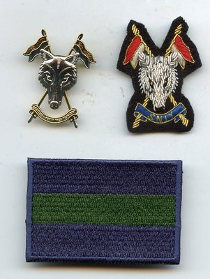 Set of 3 SNIY Scots & Irish North Yeomanry Badges officers cloth cap ...