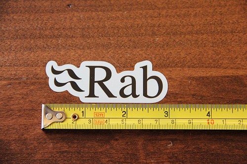 RAB Outerwear STICKER Decal NEW White Black | eBay