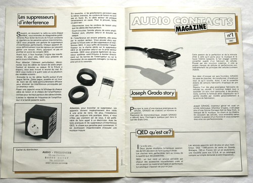 Advertisement Audio Contacts Magazine No. 1 1982 Grado Cells Year 80 ...