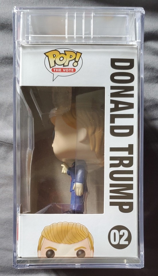 Donald Trump Funko Pop - PSA 8 NM-MT - RARE 🔥 | eBay