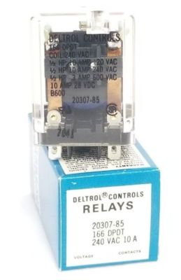 NIB DELTROL CONTROLS 20307-85 RELAY, 2030785, 166 DPDT, 240 VAC, 10A | eBay