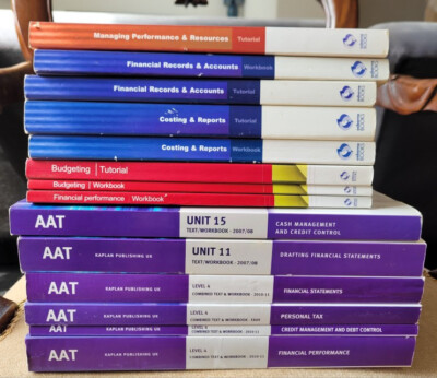 AAT Books Tutorial- Workbook- Costings- Financial Records Bundle | eBay UK