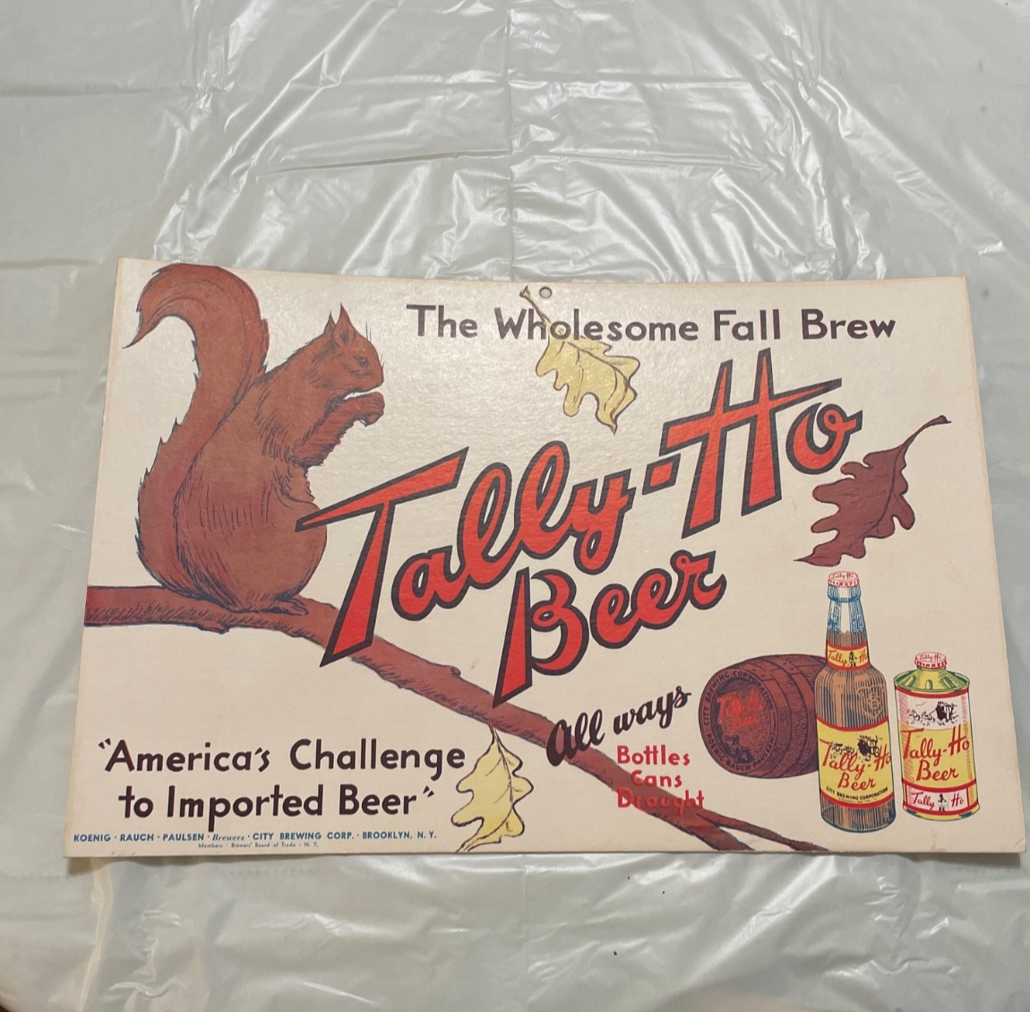 Tally-Ho orginal beer sign | eBay