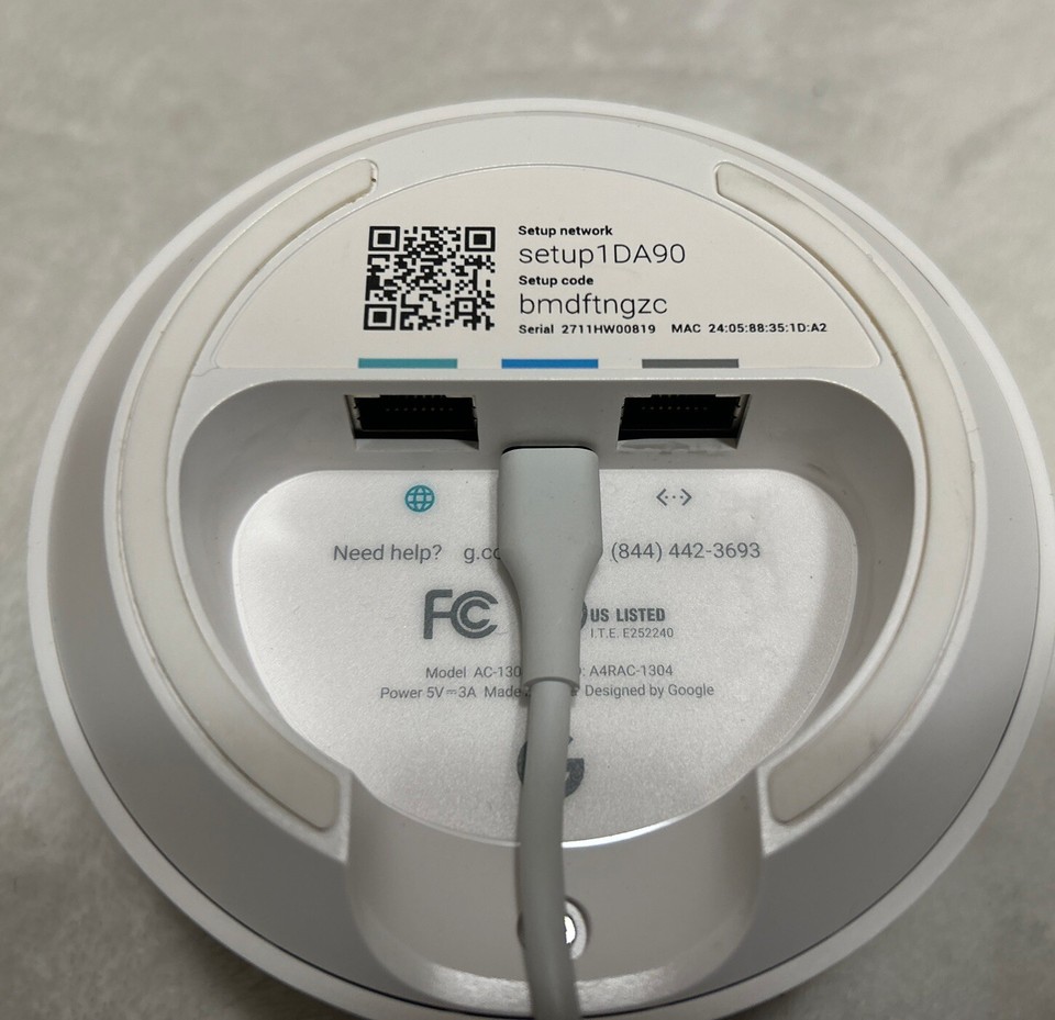 Google Nest AC-1304 Whole Home Wireless Internet Wi-Fi Router-White | eBay