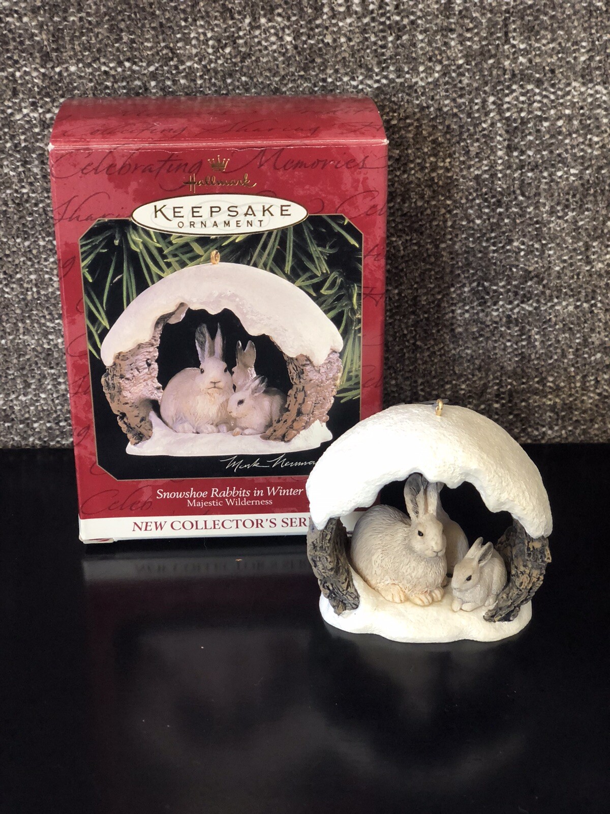 Hallmark Keepsake Ornament Snowshoe Rabbits in Winter 1997 | eBay