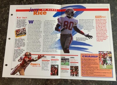 Jerry Rice - 1994 Sports heroes, Football Champions / San Francisco ...