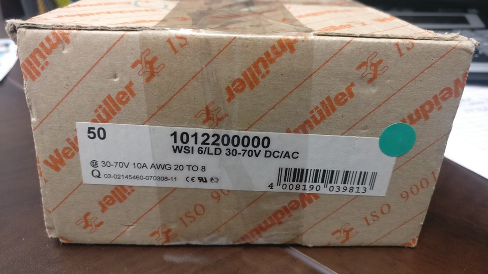 1012200000 - WEIDMULLER TERMINALS WSI 6/LD 30-70V DC/AC (10 pack) | eBay