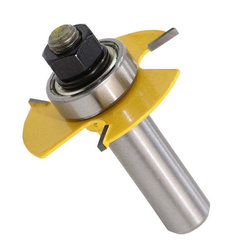 2Pcs 1/2'' & 1/4'' Shank Slot Cutter Router Bit Set 6 Kerf Slot Cutter ...