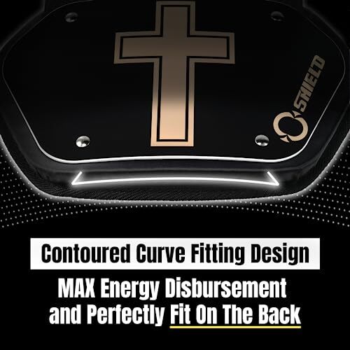 Golden Cross Chrome Football Back Plate, Lower Back Pads for Football ...