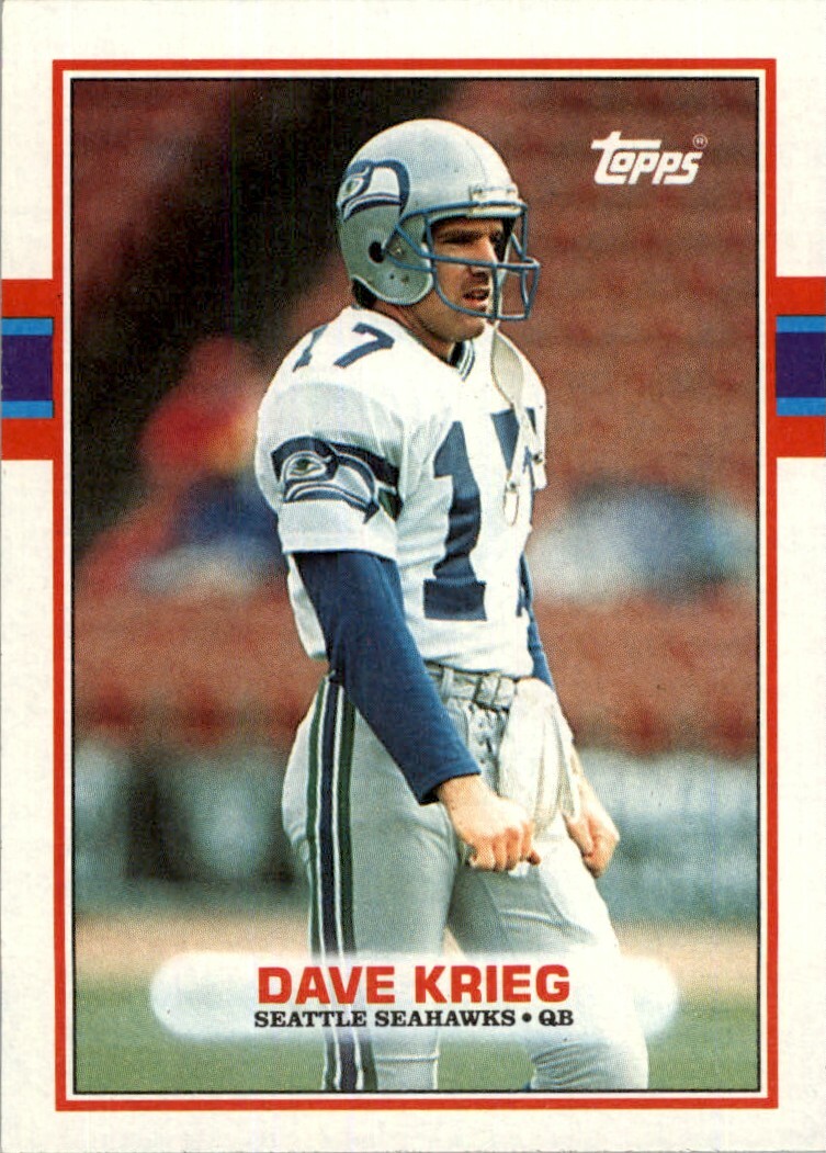 1989 Topps NFL Dave Krieg #188 | eBay