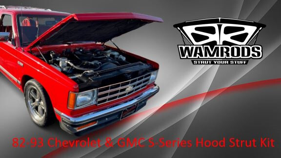 WAM Rods 82-93 S10 S15 Truck Blazer Sonoma Hood Strut Kit | eBay