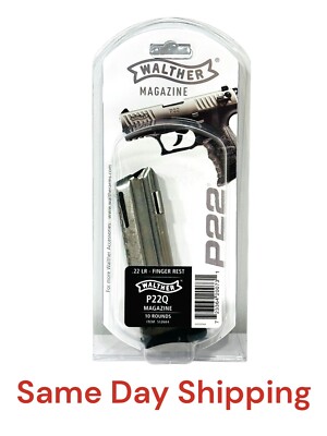 Walther OEM P22Q .22 LR Standard 10 Rounds Mag Magazine w Finger Rest ...