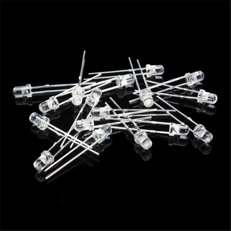 100/500/1000pcs 3mm White Green Red Blue Yellow F3 LEDs LED Light ...