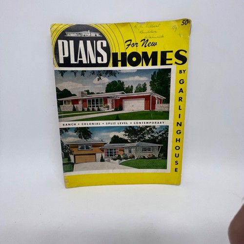 Vintage 1950s Plan for Your New Home Garlinghouse Ranch Colonial Split ...