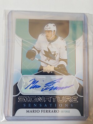 2020-21 upper deck signature sensations mario ferraro rc rookie auto ...