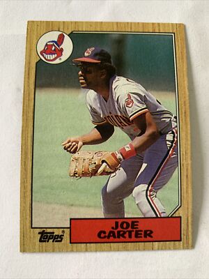 1987 Topps Baseball Card #220 Joe Carter Cleveland Indians NmMt Free ...