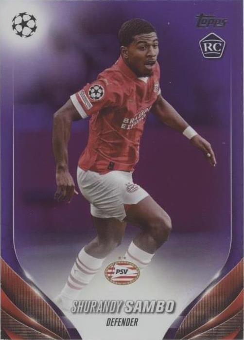 2023-24 Topps UEFA Club Competitions - Shurandy Sambo #27 Purple Foil ...