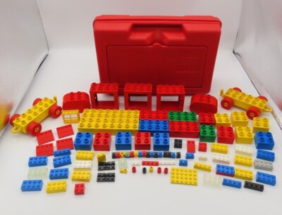 Vintage 1982 Red Lego Carry Case 11X7 With Some Legos | eBay