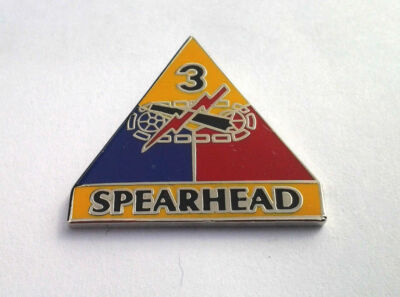 3RD ARMOR DIVISION SPEARHEAD (1") US ARMY Military Hat Pin 14741 HO | eBay