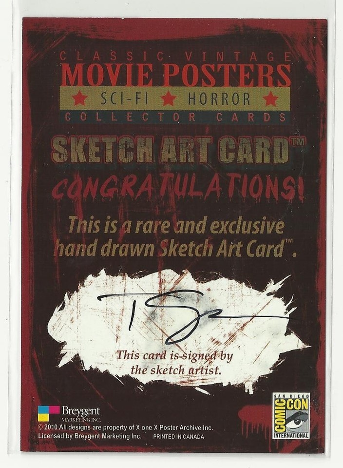 2010 Classic Vintage Movie Posters (Breygent) TIM SHAY 3.5" x 4.5 ...