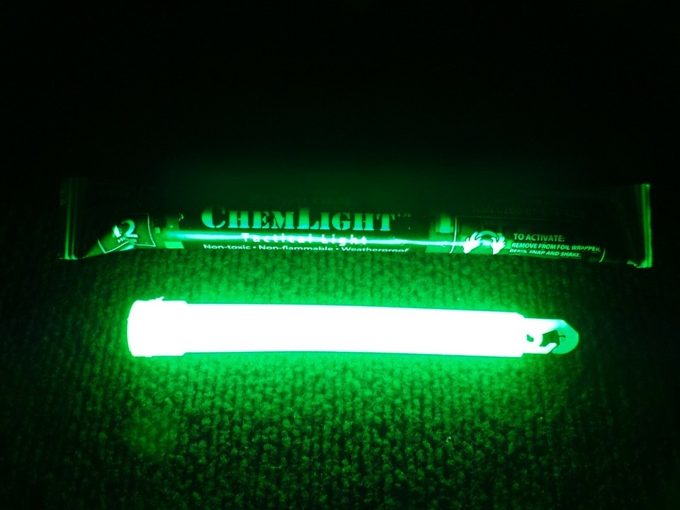 10 GREEN MILITARY 6" 12 HOUR CYALUME TACTICAL LIGHT STICKS GLOW ...