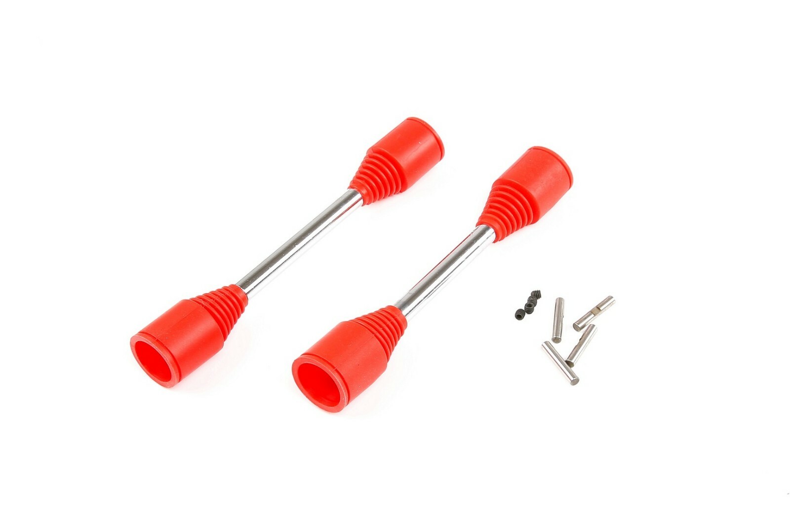 9mm CVD Dog bone Drive Shaft with red silicone rubber axle boot for 1/5 ...