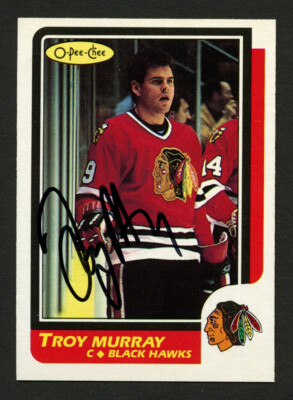 Troy Murray #25 signed autograph auto 1986-1987 O-Pee-Chee Hockey Card ...