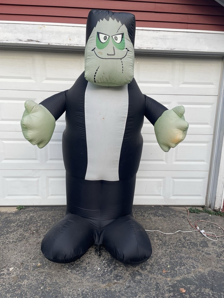 GEMMY 8 Ft Inflatable Monster Halloween Frankenstein See Pictures | eBay